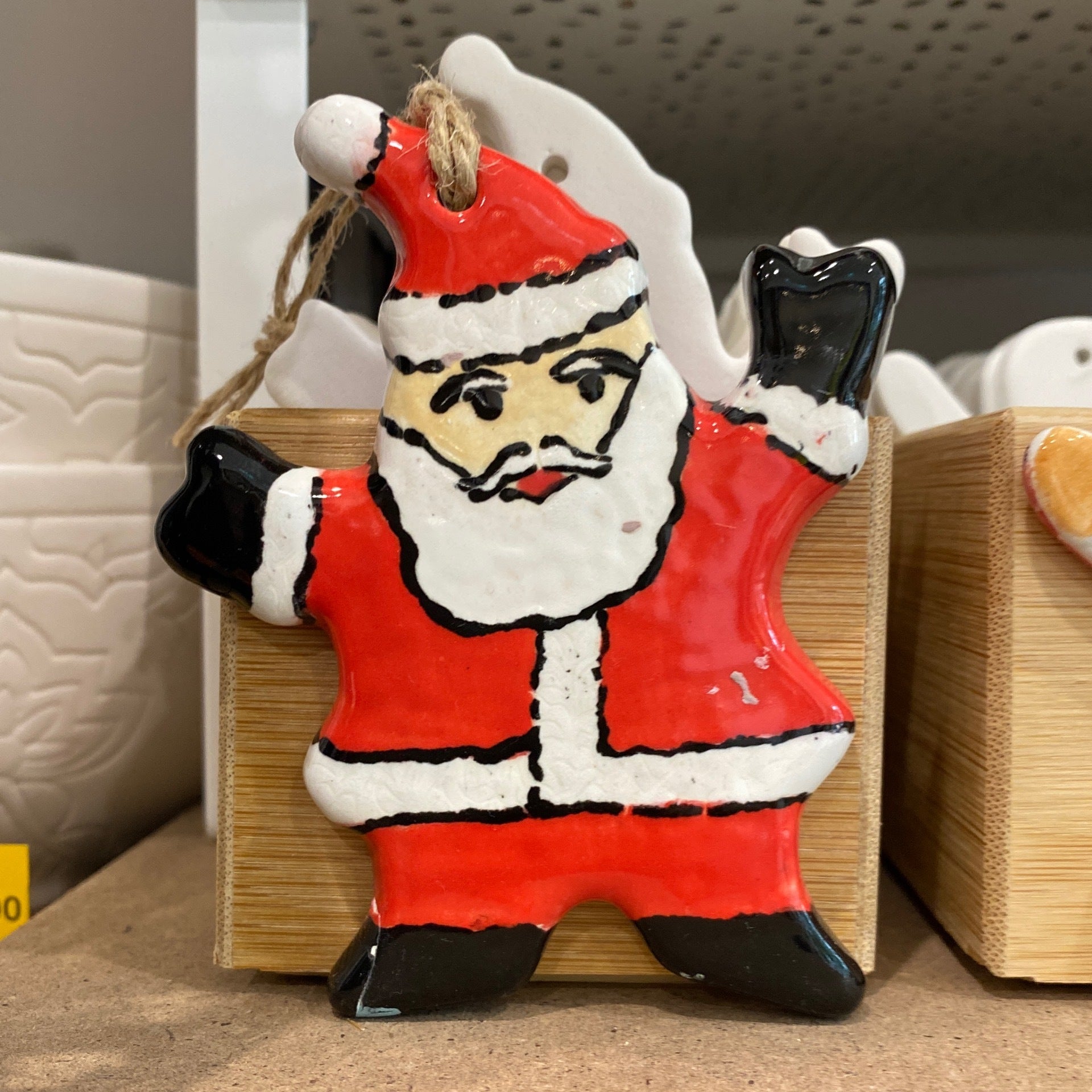Flat Santa ornament | Pinta Crafts