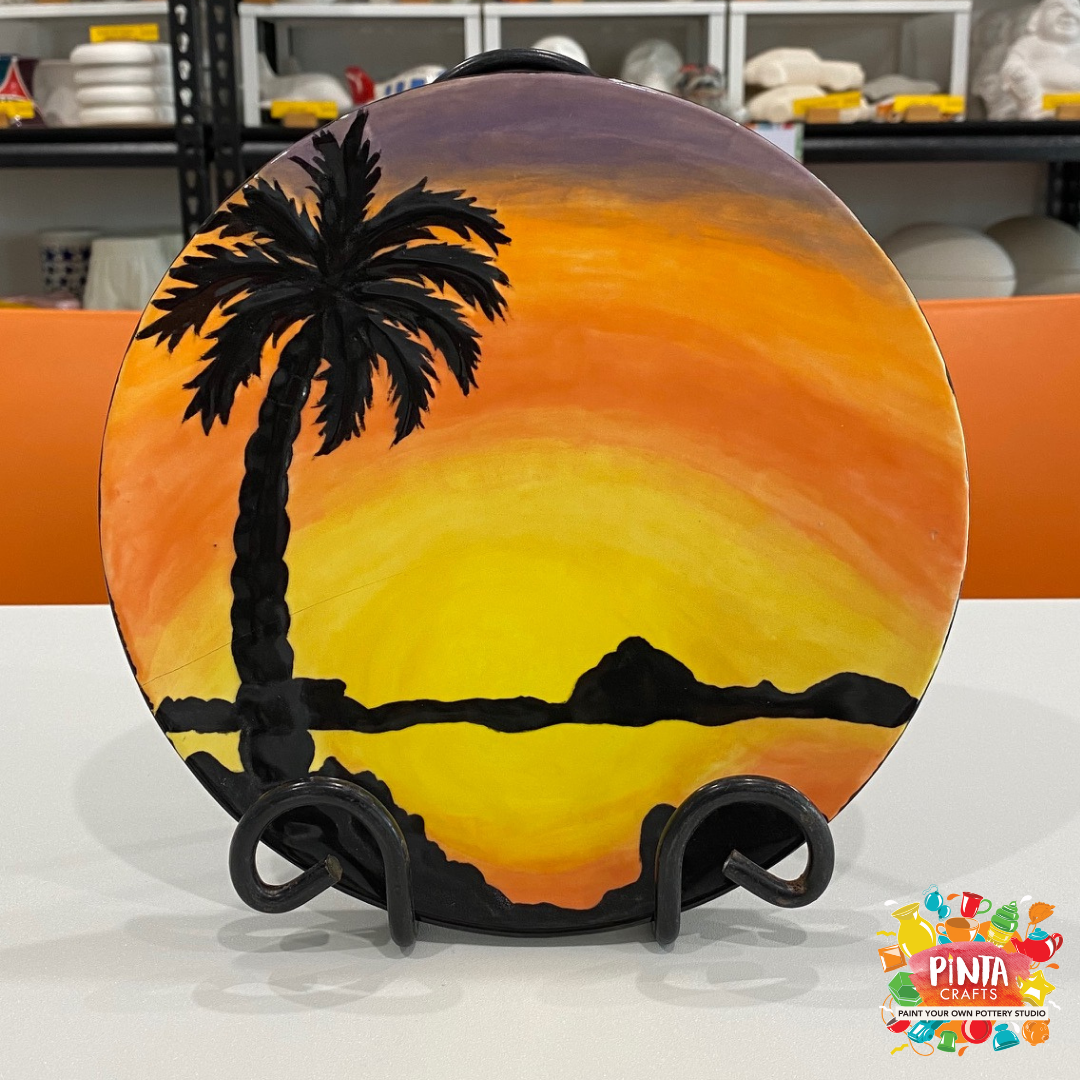 SUNSET SILHOUETTE - Step by Step Project | Pinta Crafts